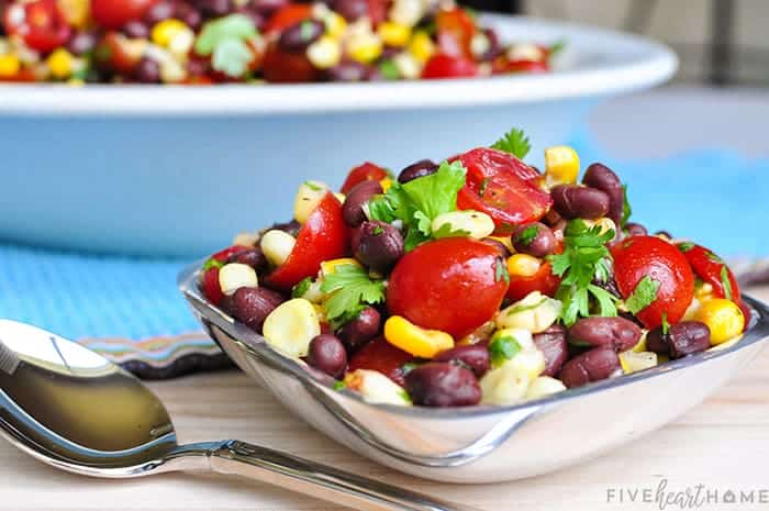Black Bean And Corn Salad Or Salsa With Tomatoes • Fivehearthome